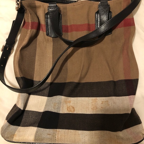 Burberry | Bags | Burberry Canvas Check Bag With Cross Body Strap ...